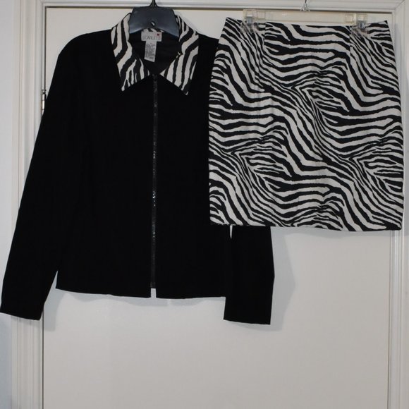 Scarlett | Dresses | 2 Piece Suit Zebra Print | Poshmark